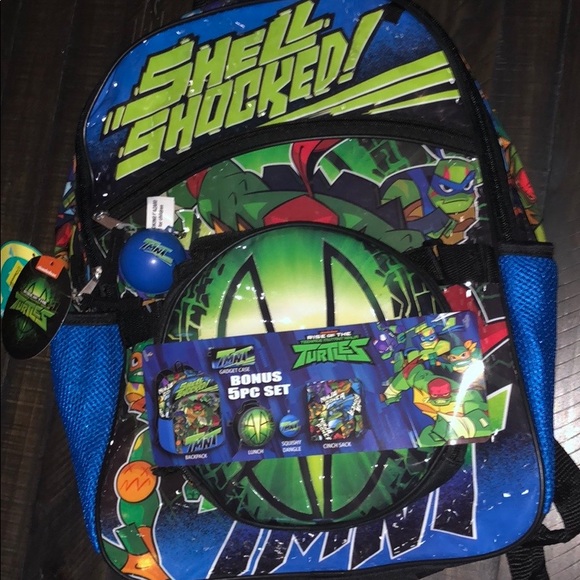 Nickelodeon | Bags | Tmnt Back Pack Lunchbox Combo Nwt | Poshmark
